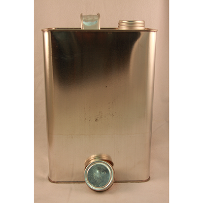 1 Gallon Rectangular Can with 1 3/4" Lid - Fiberglass Supply