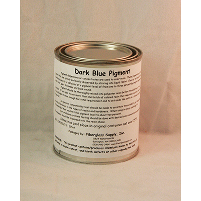 Gallon, Dark Blue Pigment Concentrate - Fiberglass Supply