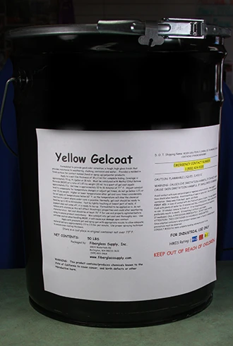 Yellow Gelcoat 5 Gallon - Fiberglass Supply