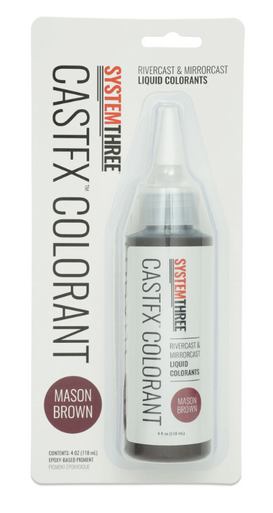 4oz Mason Brown CastFX Liquid Colorant