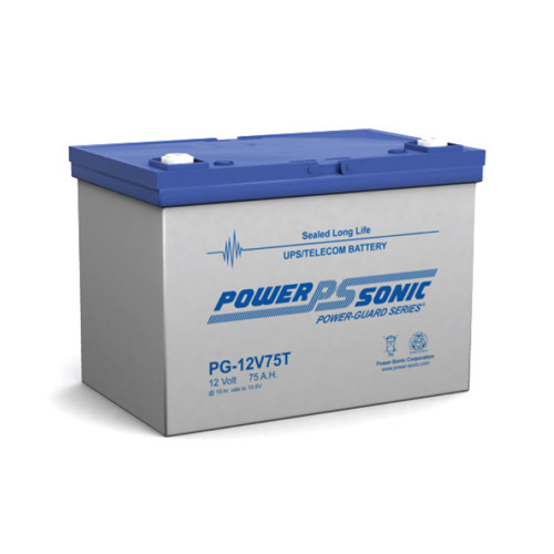 PG-12V75T FR - Power-Sonic PG-12V75TFR Power-Guard Sealed Lead Acid Battery