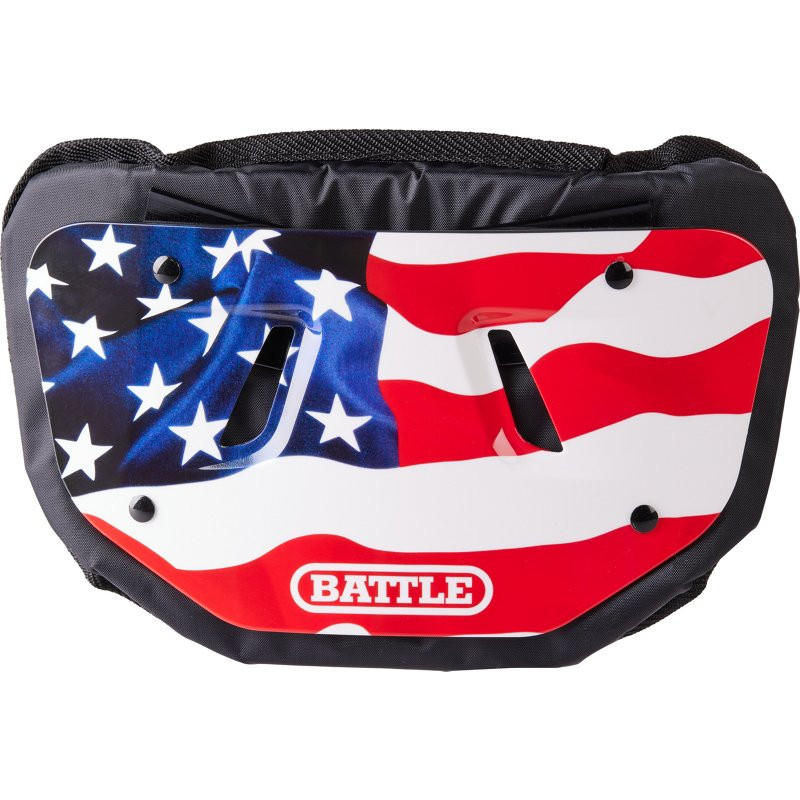 Battle Adult Chrome Back Plate Flag