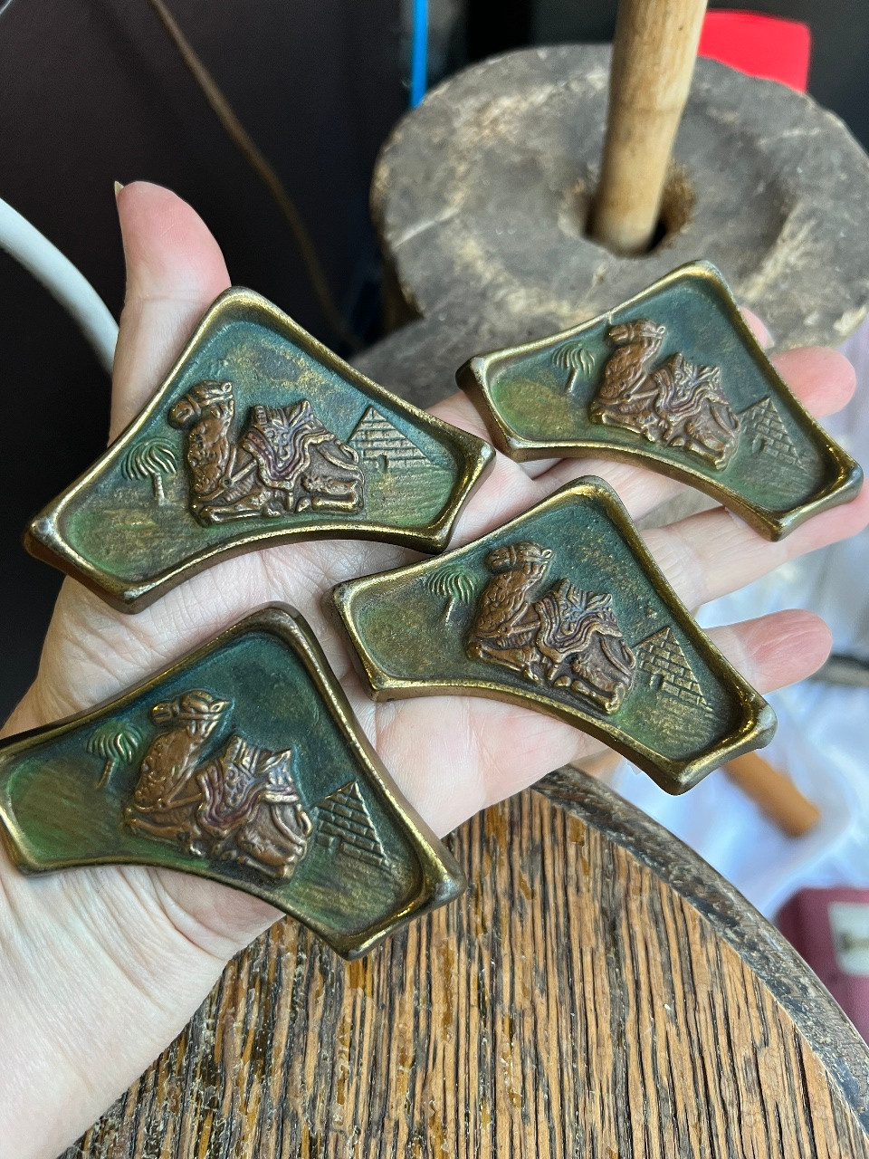Antique Judd Deco Egyptian Revival Camels Cast Iron Corner Fittings ...