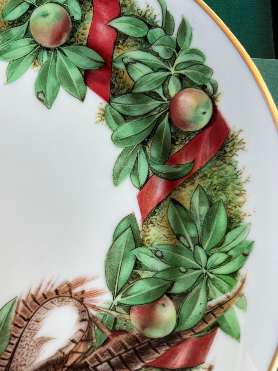 Vintage Lenox Colonial Christmas Wreath Plate 1987 Ltd Edition Orig Box ...