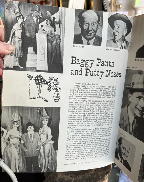 Vintage "This Was Burlesque" 1962 Show Program Ann Corio Theater ...