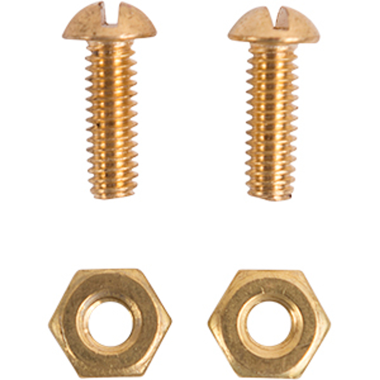 Standard Size Brass Bolt and Nut Sterling Fur Company