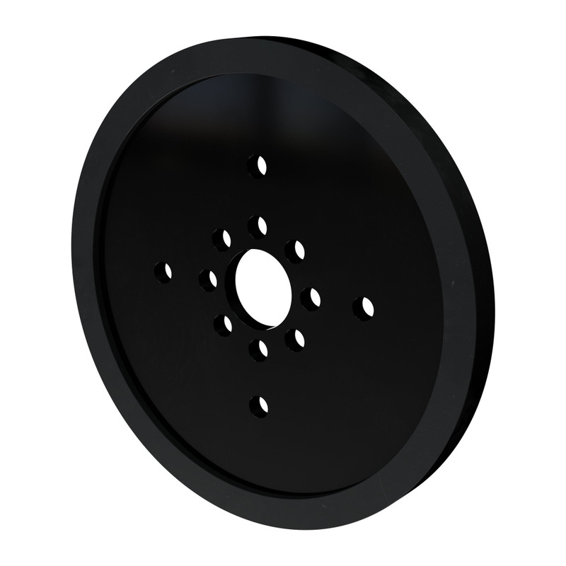 3" Black Acrylic Disc Wheel - 2 Pack - ServoCity