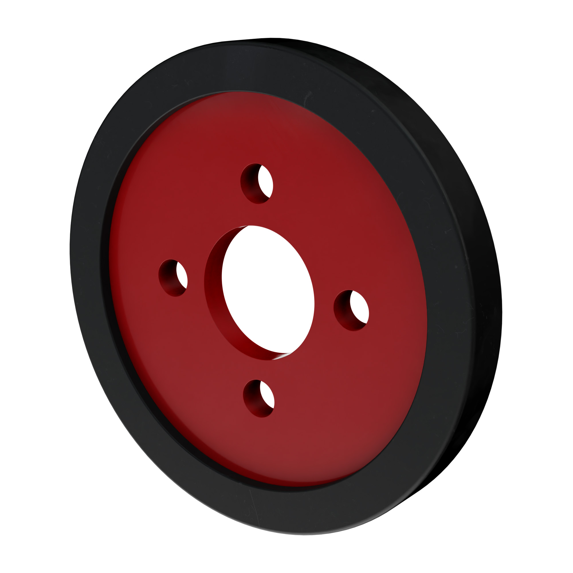 2" Acrylic Disc Wheel (Red) - 2 Pack - ServoCity