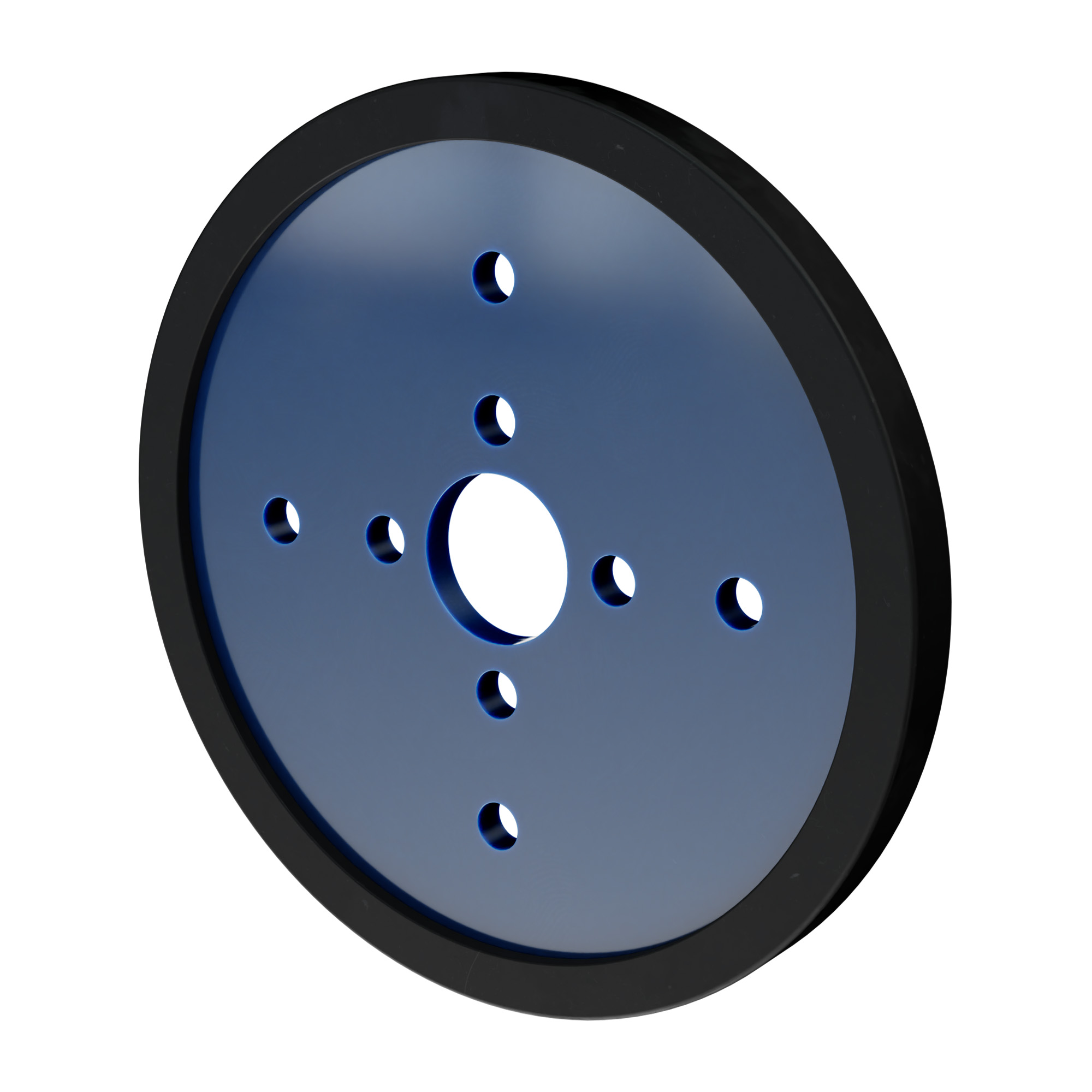 3" Acrylic Disc Wheel (Blue) - 2 Pack - ServoCity