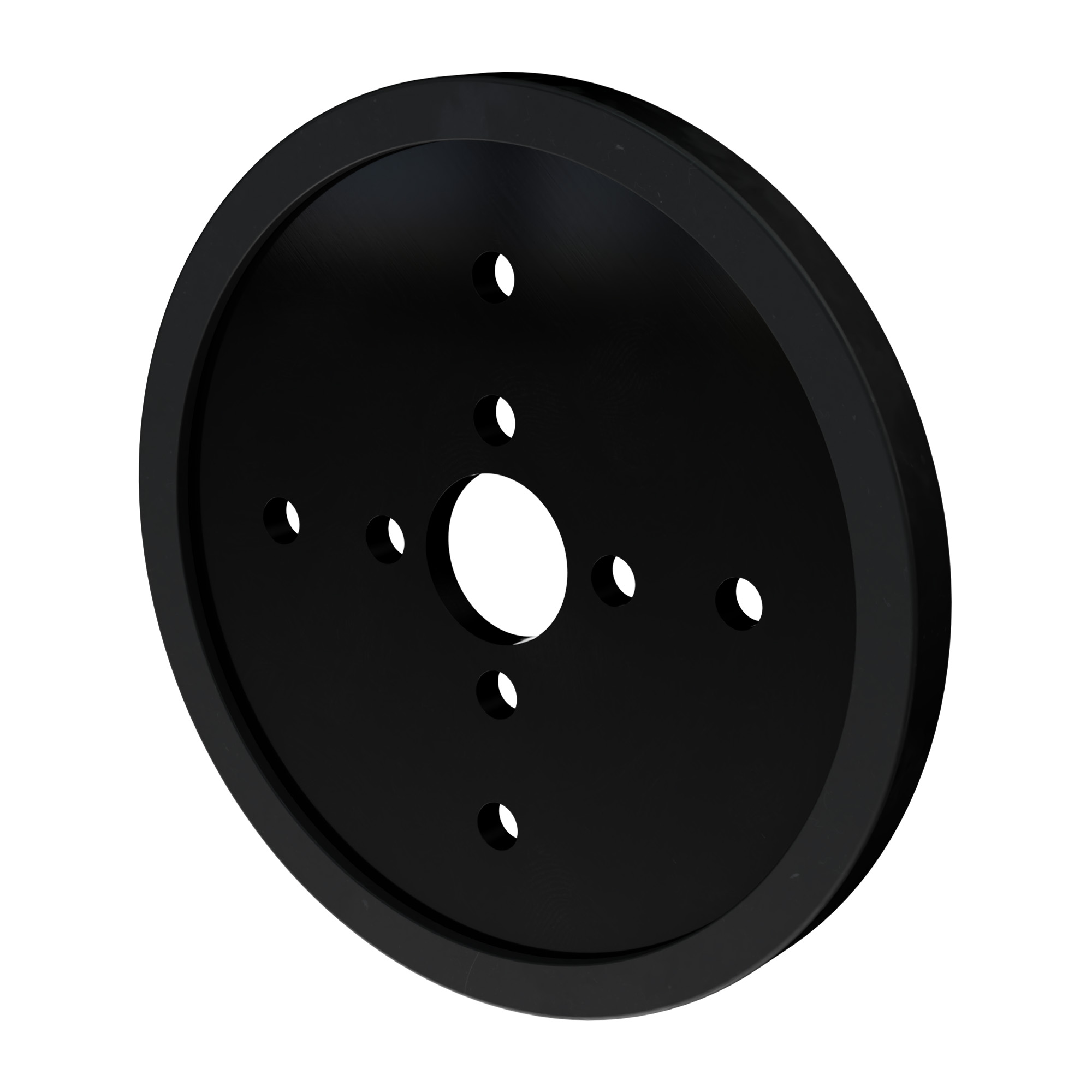 3" Acrylic Disc Wheel (Black) - 2 Pack - ServoCity