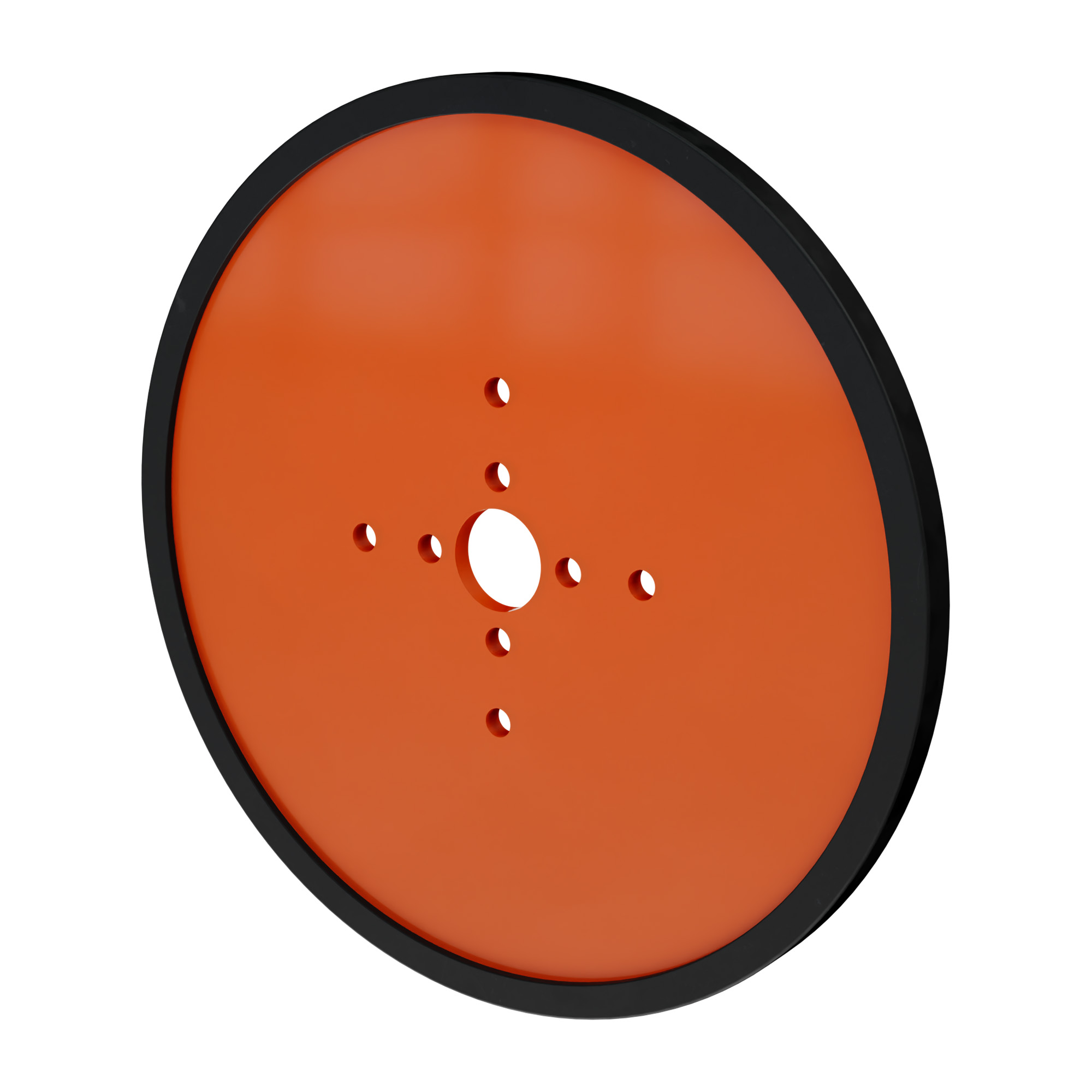 5" Acrylic Disc Wheel (Orange) - 2 Pack - ServoCity