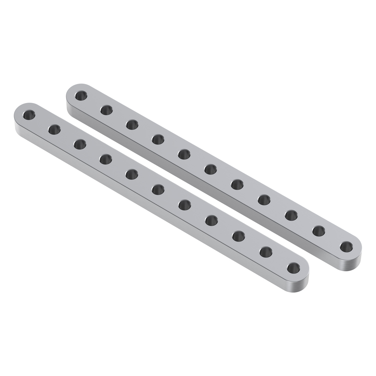 Aluminum Flat Beam (11 Hole, 3.85" Length) - 2 Pack - ServoCity