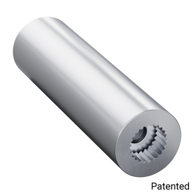 10mm Round Servo Shaft (24 Tooth Spline, 36mm Length) - ServoCity