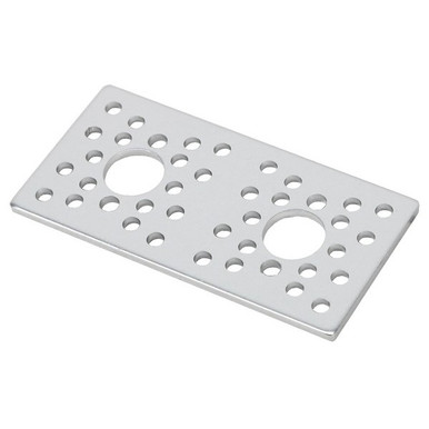 Flat Dual Pattern Bracket - ServoCity