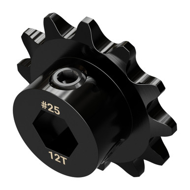 #25 Pitch Set-Screw Sprocket (8mm REX™ Bore, 12 Tooth)