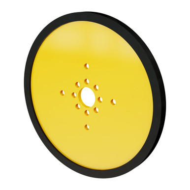 4" Yellow Acrylic Disc Wheel - 2 Pack - ServoCity
