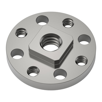 1/4"-20 Round Screw Plate - ServoCity