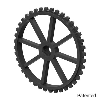 0.1227" Pitch, 40 Tooth Nylon Servo Sprocket with 24 Tooth Spline ...