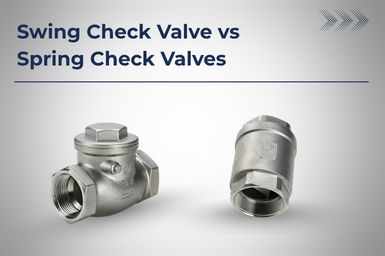 Swing Check Valves vs. Spring Check Valves – Key Differences ...