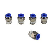 Male Straight Connector Push Connect Fitting - 5 Pack