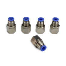 Bulkhead Connector Push Connect Fitting - 5 Pack