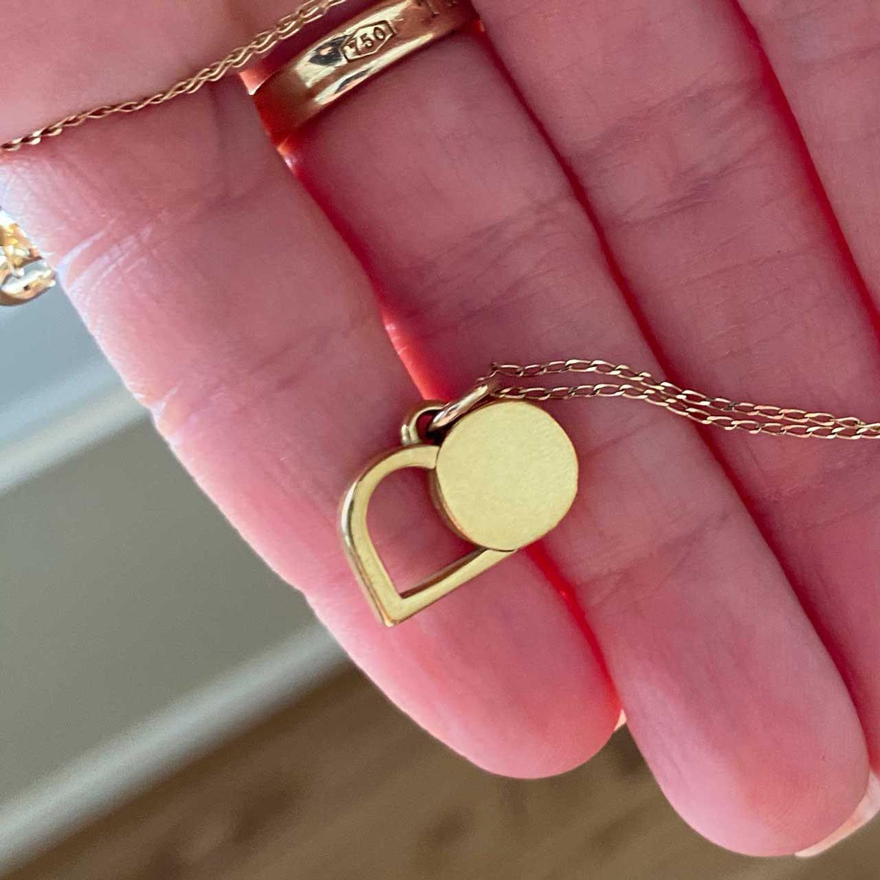 Modern Empty Tomb Pendant in Gold | Bradley Kellie