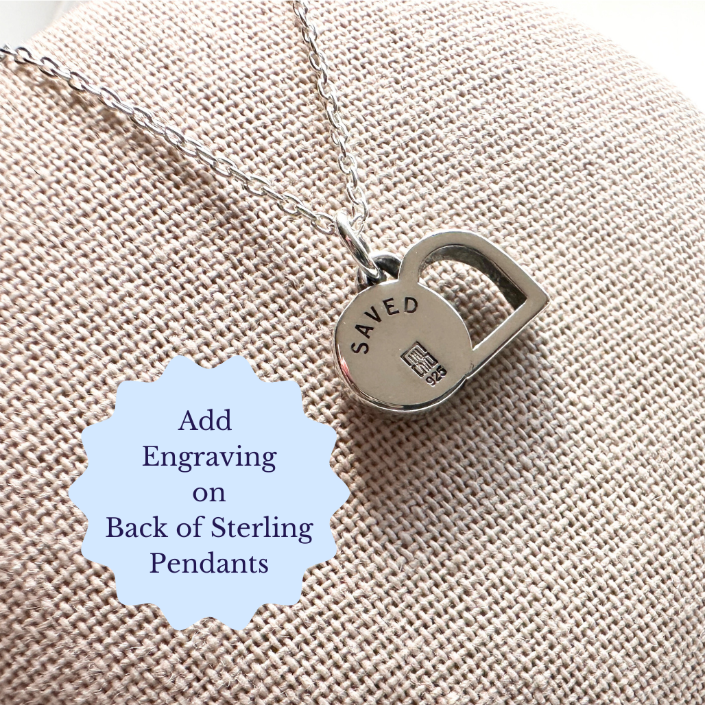 Modern Empty Tomb Pendant in Silver