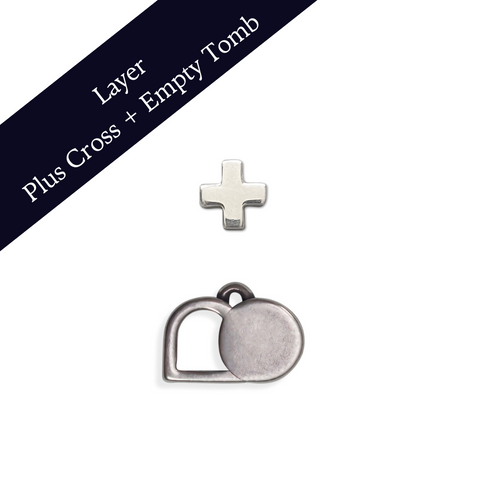 The Cross + The Empty Tomb + Palm Leaf Christian Gift Set- Sterling Silver