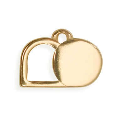 Modern Empty Tomb Pendant in Gold | Bradley Kellie