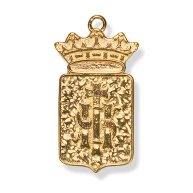 IHS Crowned Pendant in Gold Overlay | Bradley Kellie