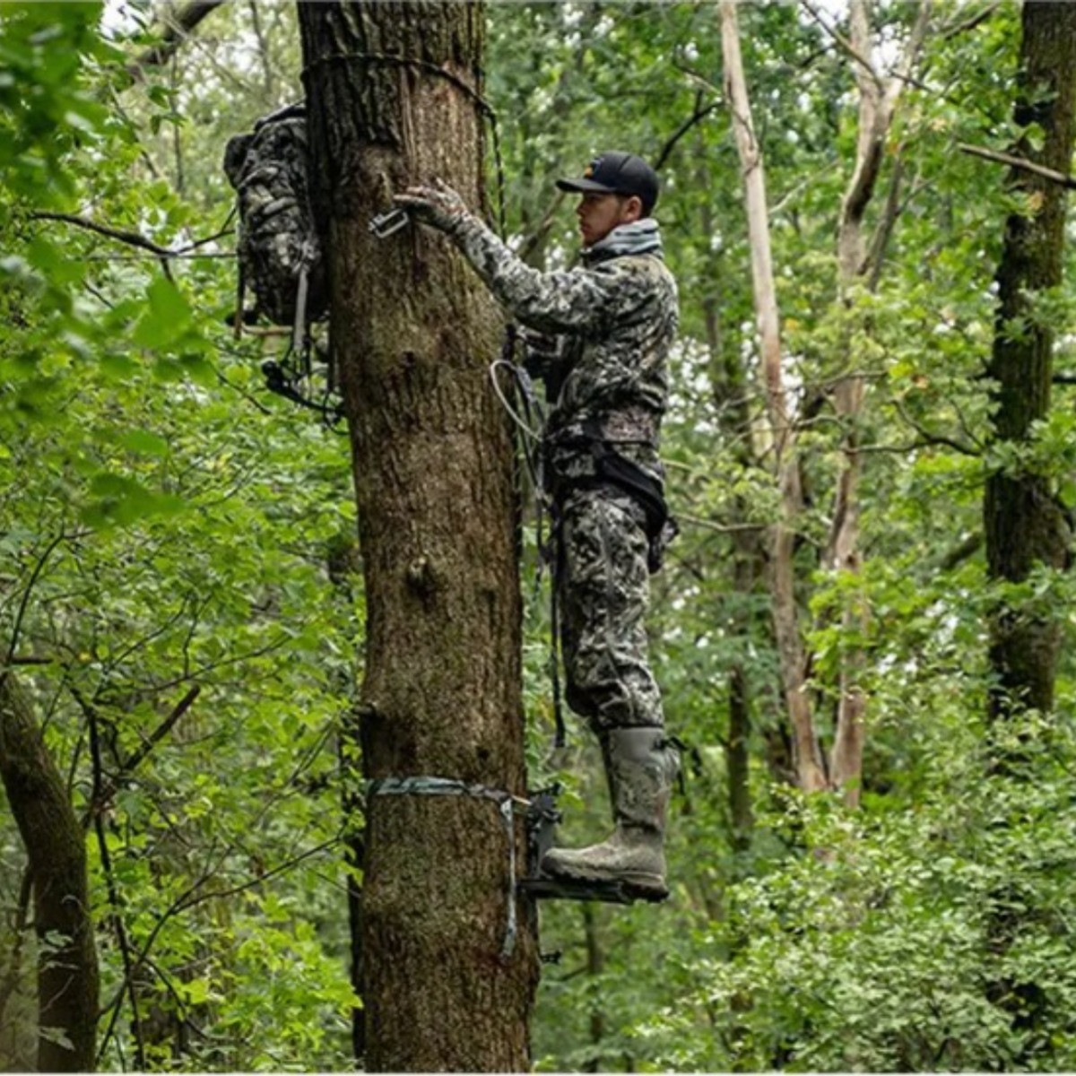 HAWK HELIUM HAMMOCK HUNTING SADDLE PLATFORM BLACK ALUMINUM 300LB CAP ...