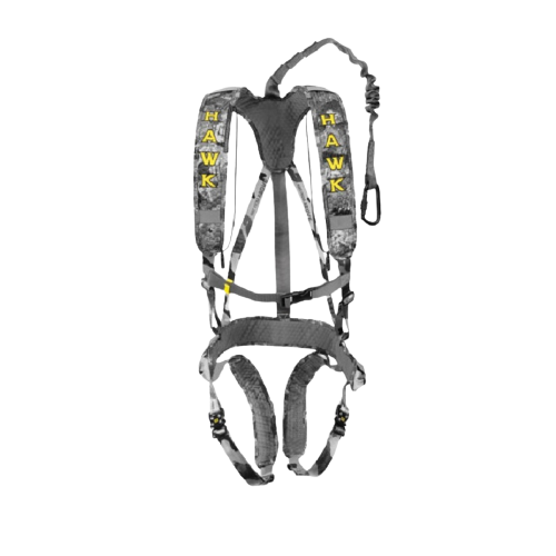 HAWK ELEVATE LITE SAFETY HARNESS CHAOS CAMO 300LB CAP - Winter Timber ...