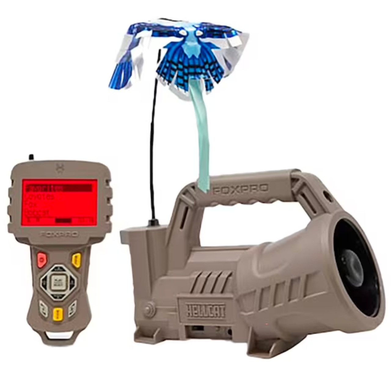 FOX PRO HELLCAT CALLS ELECTRONIC PREDATOR CALL W/DECOY (175+ PRE-LOADED ...