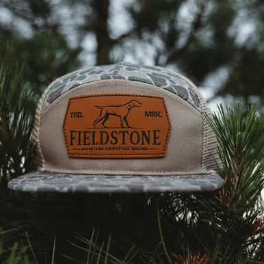 FIELDSTONE CAMO LEATHER PATCH HAT - Winter Timber Outdoors