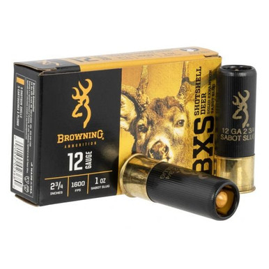 BROWNING BXS SABOT SLUG 12GA 2.75IN 1OZ SLUG 5RDS - Winter Timber Outdoors