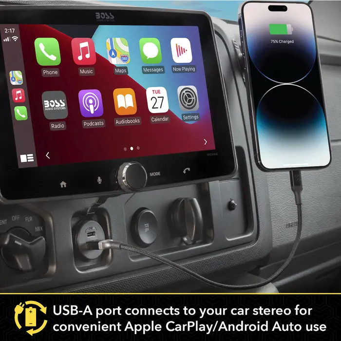 SCOSCHE USB-C / USB-A Fast Charger for Cars with Apple CarPlay ...