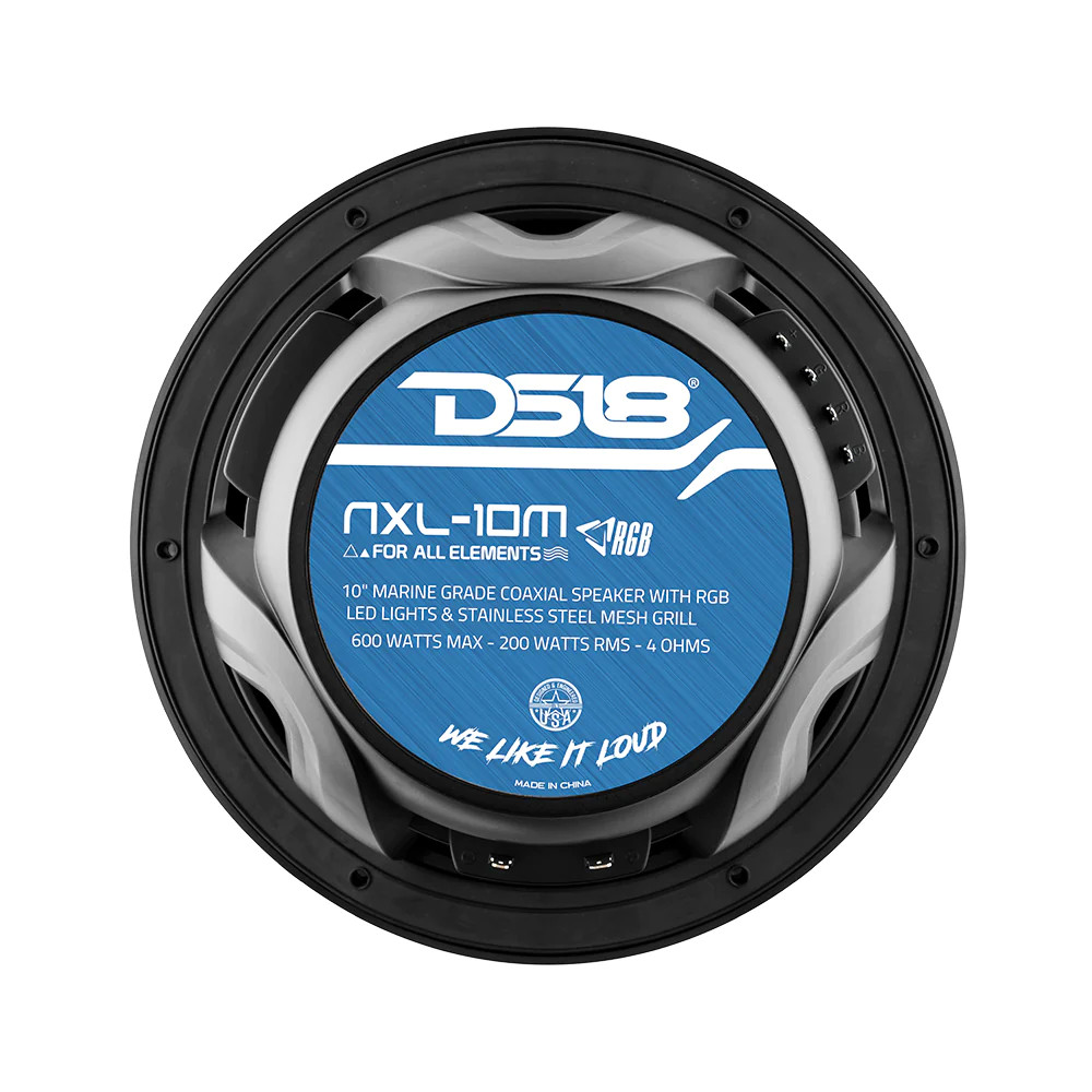 DS18 HYDRO 10" 2-Way Marine Speakers with Bullet Tweeter And Integrated ...