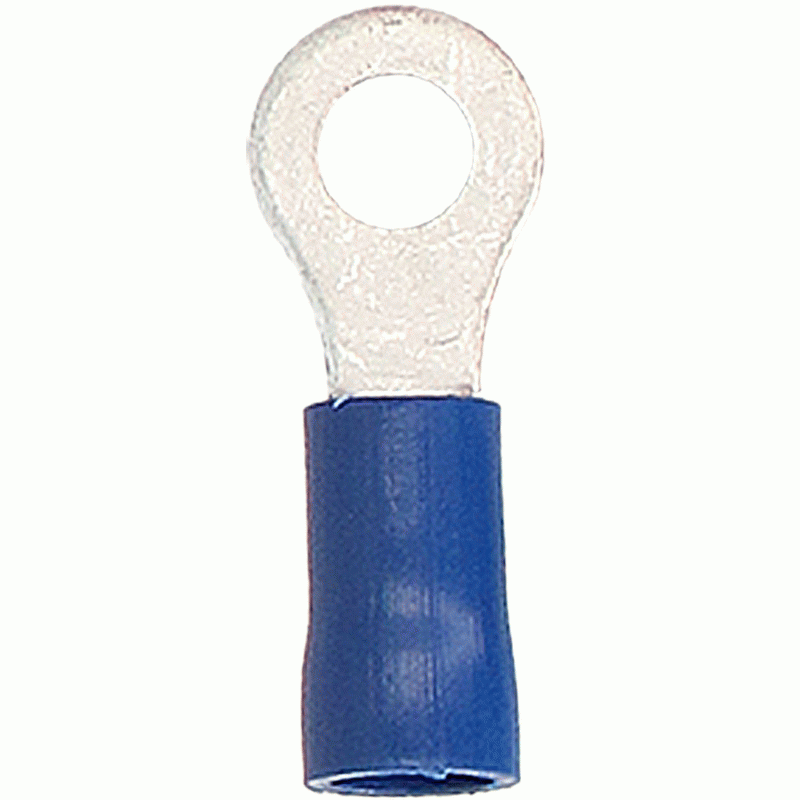 Blue Vinyl Ring Terminal 16-14 Gauge #8 Package of 100 - Team Marketing ...