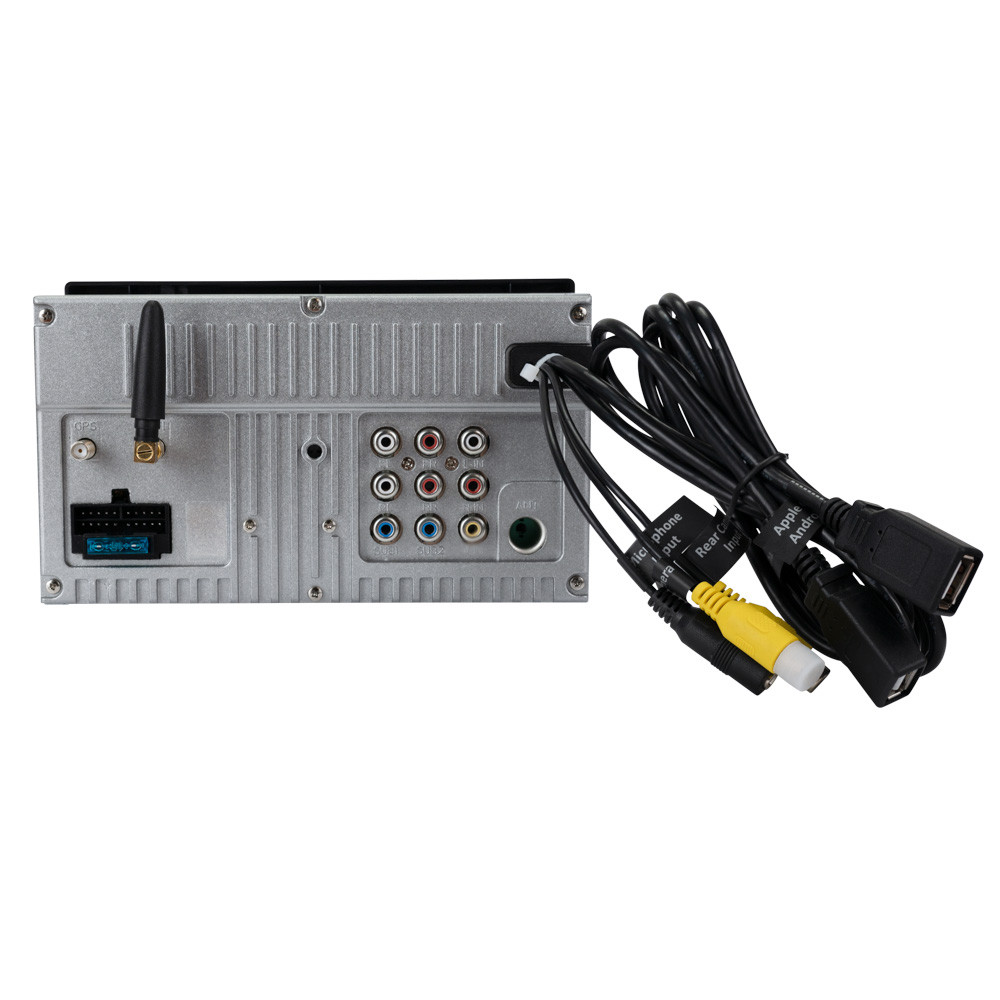 DUAL 7" DOUBLE DIN WIRELESS APPLE CARPLAY & ANDROID AUTO RECEIVER ...