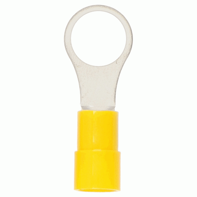Yellow Vinyl Ring Terminal 12-10 Gauge #8 Package of 100 - Team ...