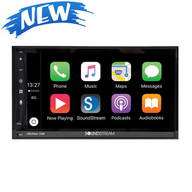 SOUNDSTREAM 7", 2-din Mechless, Wireless CarPlay Android Auto - Team ...