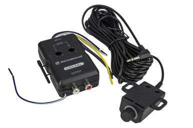 SCOSCHE 2CH LINE OUTPUT CONVERTER WITH REMOTE CONTROL KNOB AND AMP ...