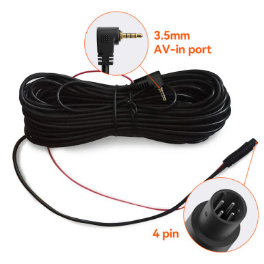 Rear Camera Cable: Rear camera replacement cable 50' for Wolfbox with ...