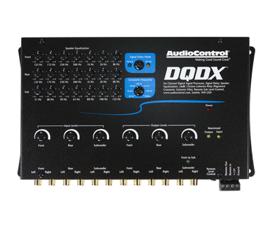AUDIOCONTROL DQDX Six Channel EQ with Delay and X-Over BLACK - Team ...
