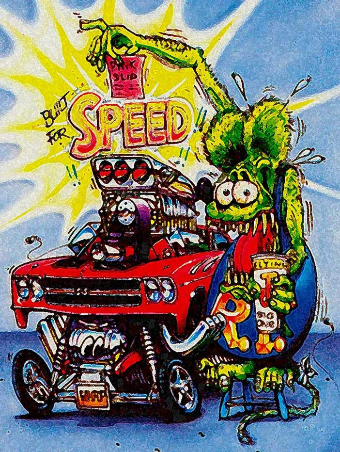 Built for Speed Rat Fink Metal Sign