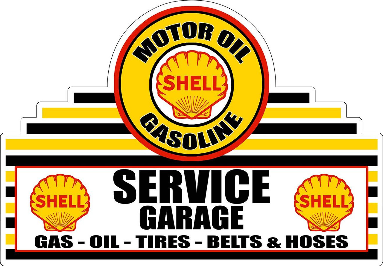 Shell Service Station Metal Sign - American Collectibles