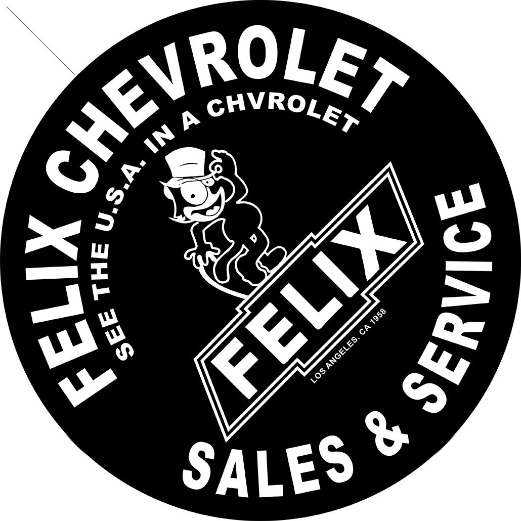 Felix Chevrolet Sales and Service 14" Round Metal Sign - American ...