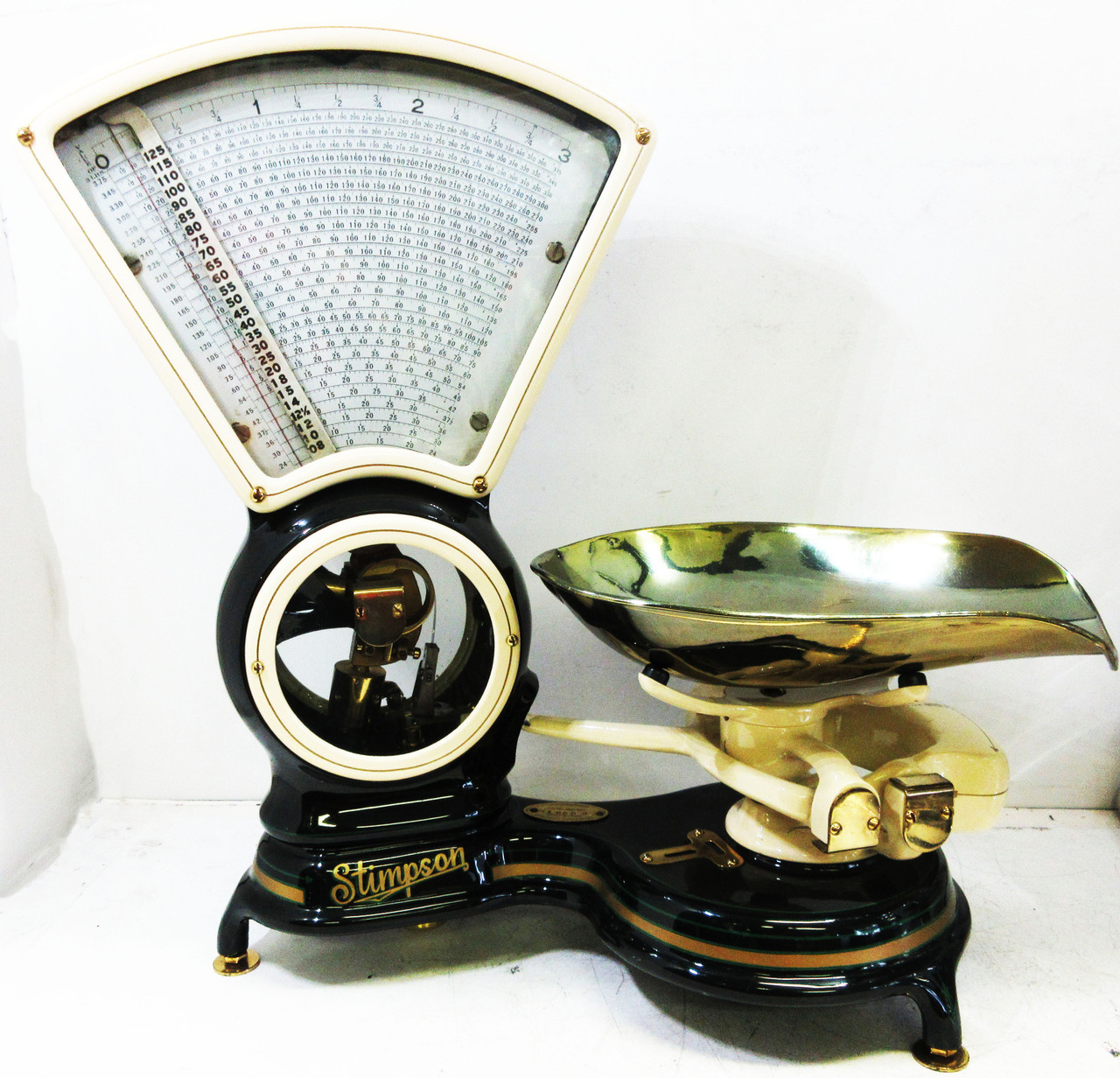 Stimpson Three Pound Off Set Computing Candy Scale circa 1900's - American Collectibles