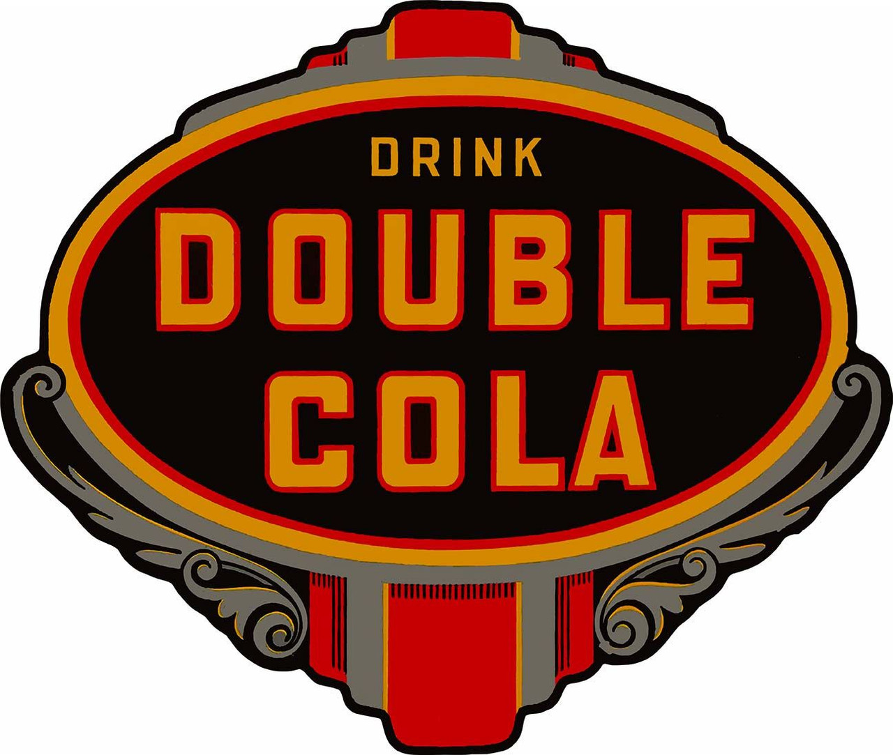 Double Cola Laser Cut Metal Advertising Sign - American Collectibles