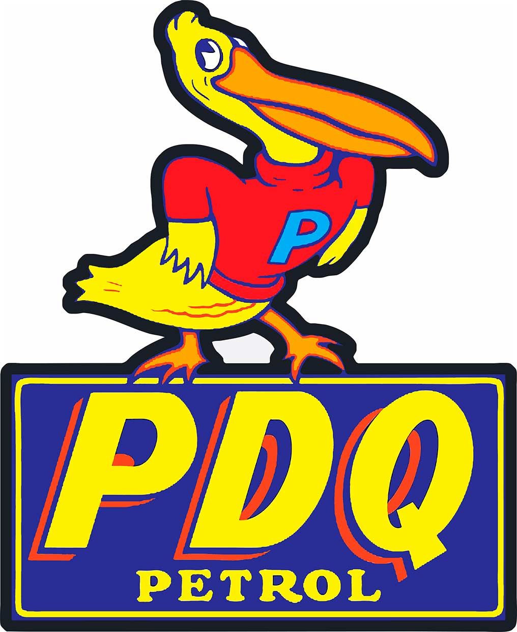 PDQ Petrol Laser Cut Advertising Metal Sign - American Collectibles